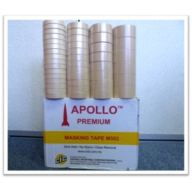 Apollo Masking Tape M502 18mm / 24 / 36 / 48 X 18Y Wholesale Carton ...