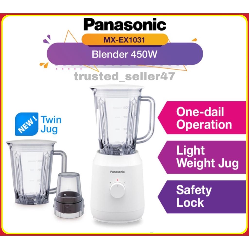 Panasonic Original Blender Panasonic Pengisar Juicer Mixer 1.35L Twin ...