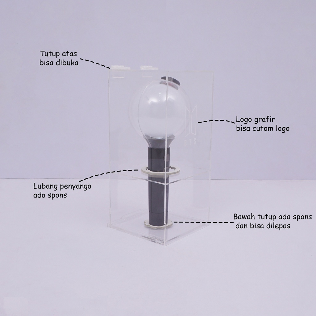 Bts Lightstick Box SE/MOTS Version With Engraved Logo | Acrylic Light ...