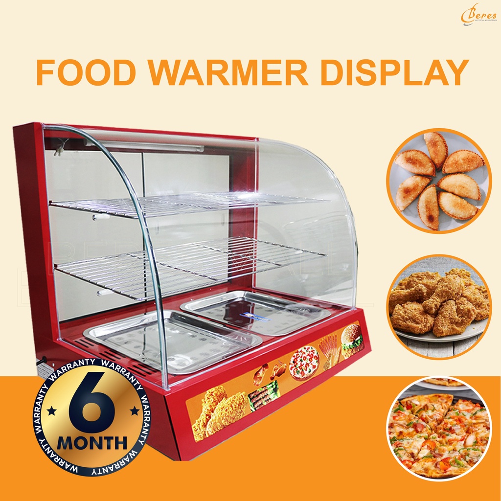 Food Warmer Display Pemanas Makanan Warmer Showcase Commercial Food ...