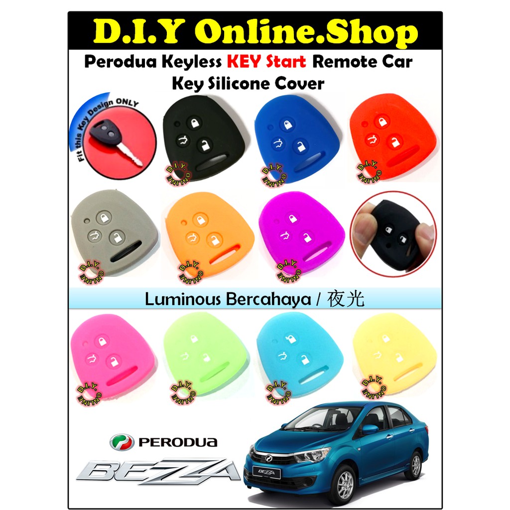 PERODUA BEZZA KEY START SILICON REMOTE COVER | Shopee Malaysia