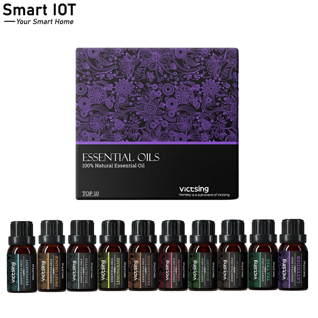 VicTsing 100% Pure and Natural Essential Oils Gift Set Pure Scented Oil ...