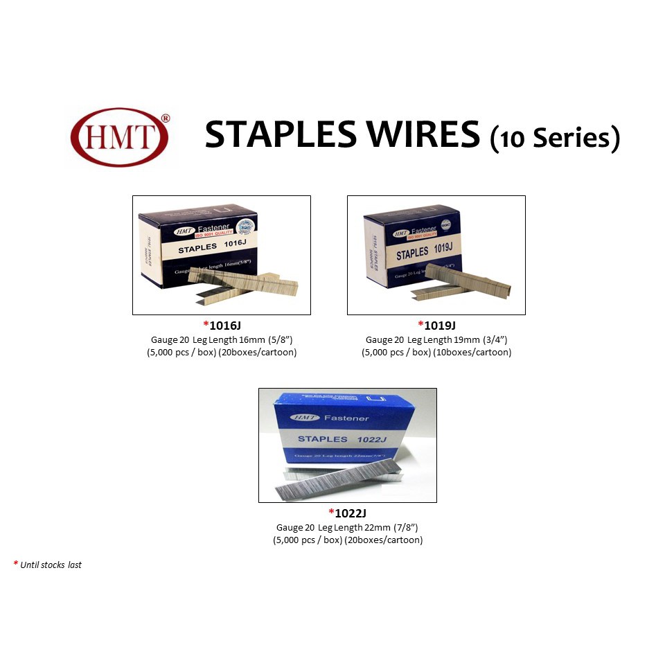 Galvanized Chisel Point Staples - 10 series (UNTIL SUPPLY LAST ...