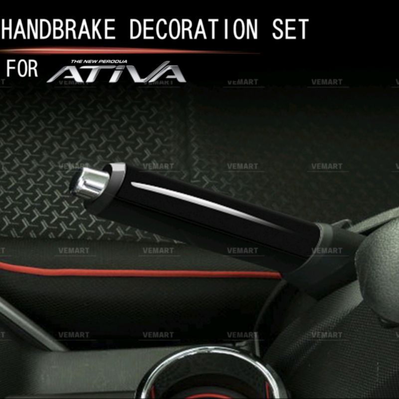 Vemart Perodua ativa car handbrake decoration set carbon fiber Interior ...