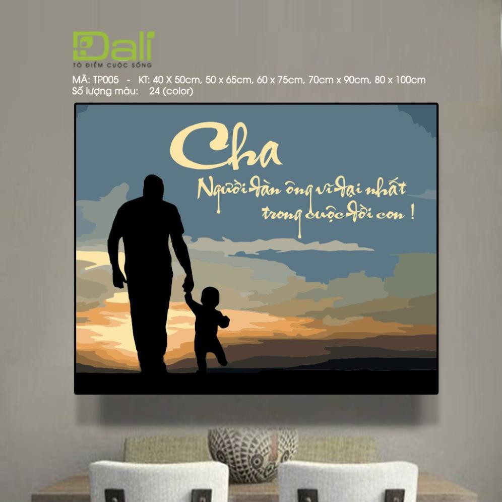 Dali digital self-coloring wall painting Father Calligraphy Painting ...