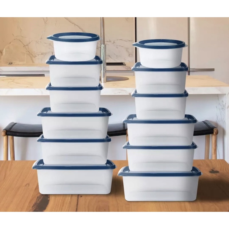 Tupperware Food Box Set Preservation 12 Boxes In 1 Pack Keep Vegetables ...