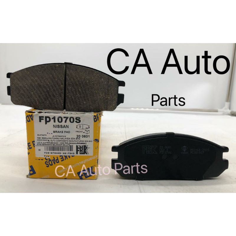 NISSAN VANNET C22 FRONT FBK DISC BRAKE PAD(FD1070S) | Shopee Malaysia