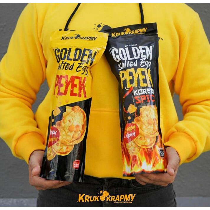 KRUKKRAPMY Peyek Golden Salted Egg with FREE Exclusive Black Box ...