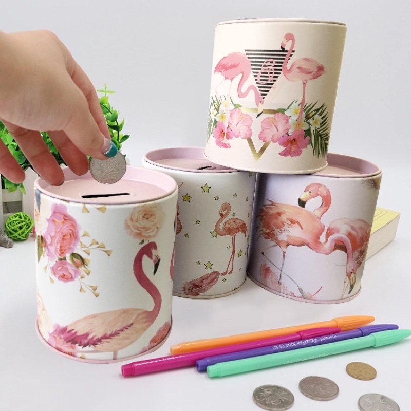 Owl tabung Flamingo tabung emoji coin bank tabung duit ins coin box ...