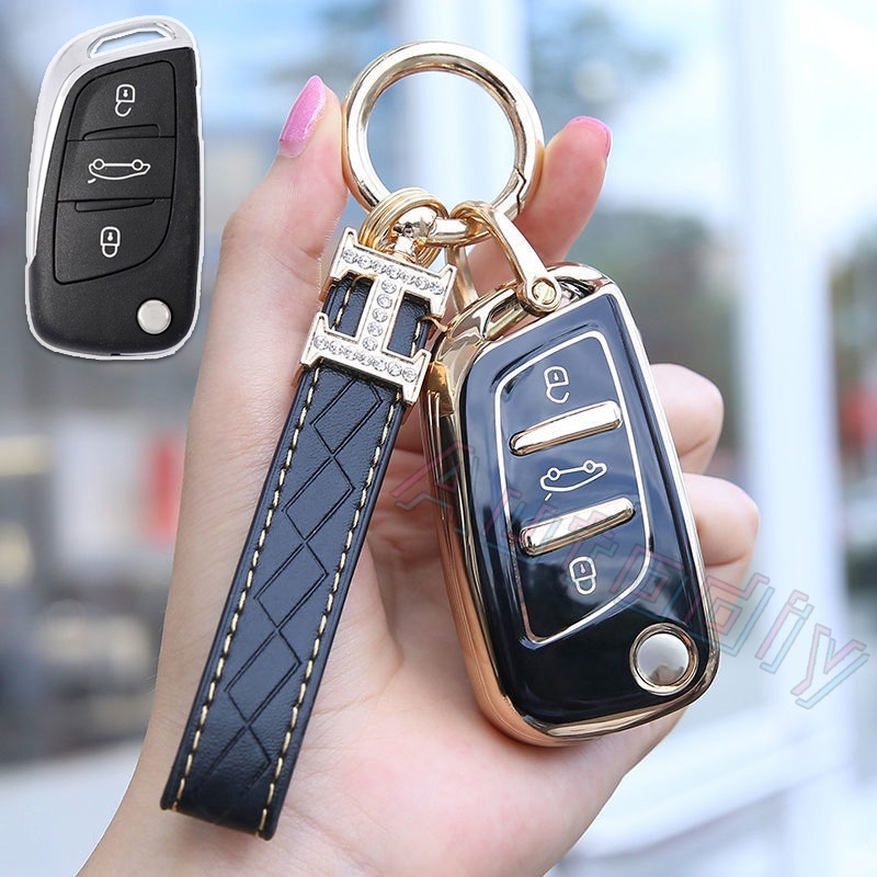 Peugeot Citroen Key Cover Case Citroen C1 C2 C3 C4 C5 Elysee DS3 DS4 ...