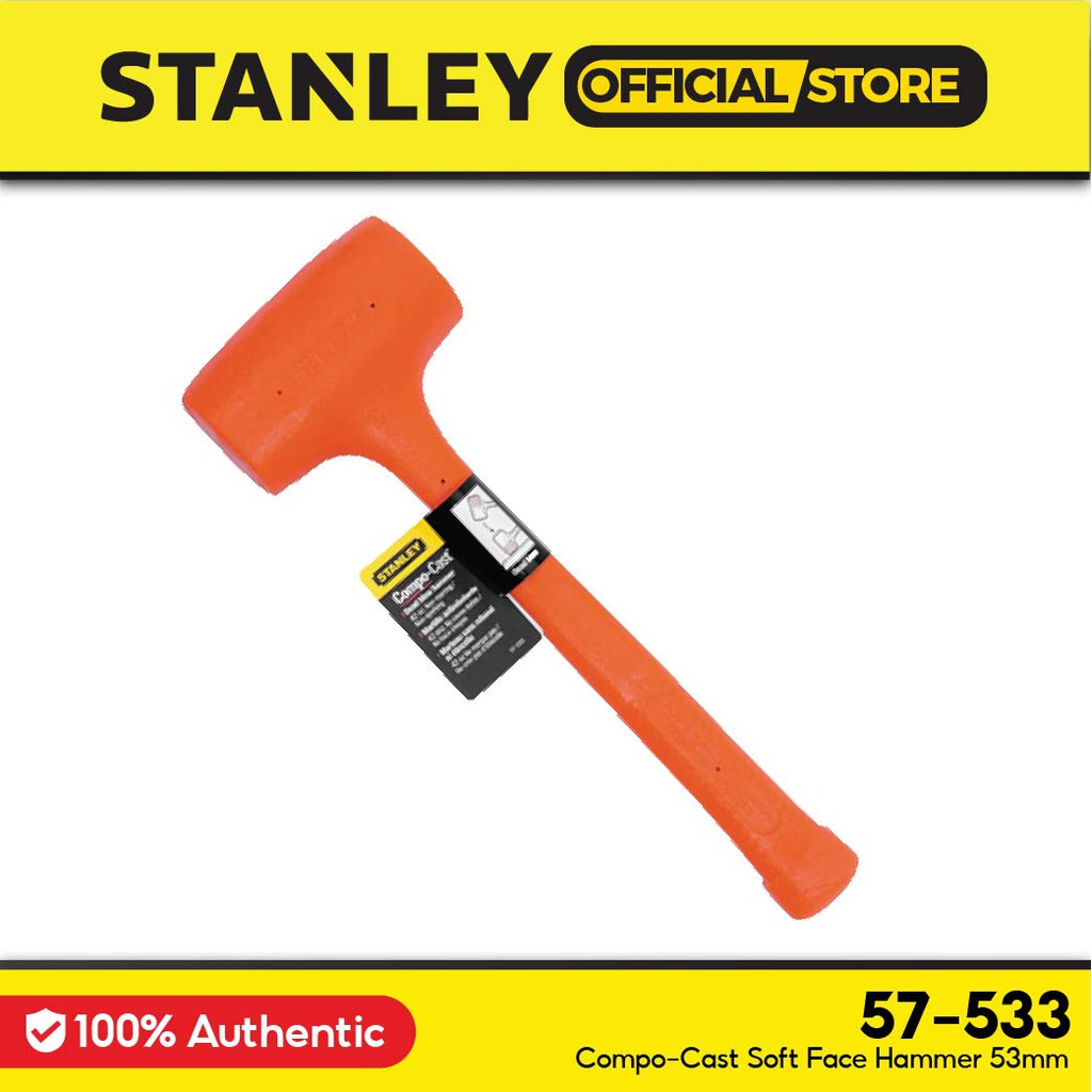 Stanley Compo-Cast Standard Soft Face Hammer 57530A | 57531A | 57532A ...