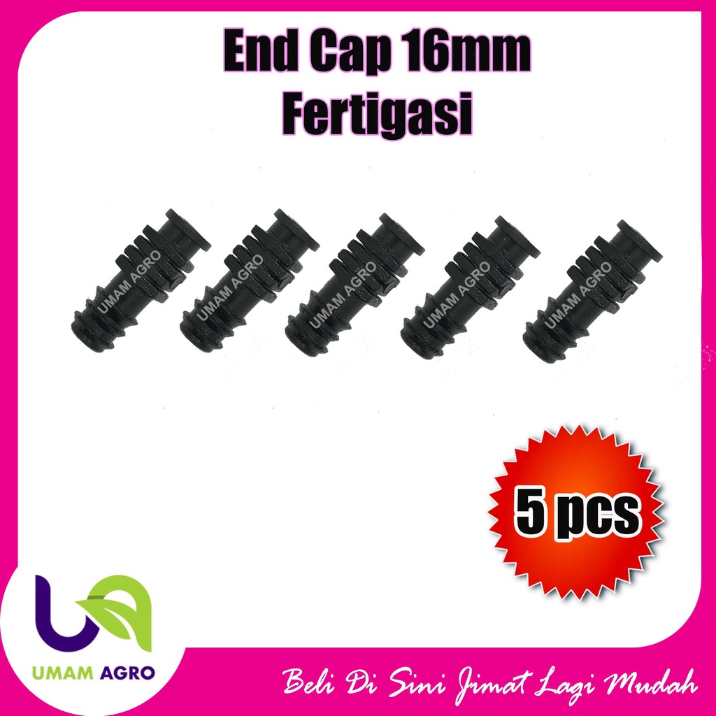 End Cap 16mm Fitting Fertigasi Fitting Hidroponik - 5/10pcs | Shopee ...