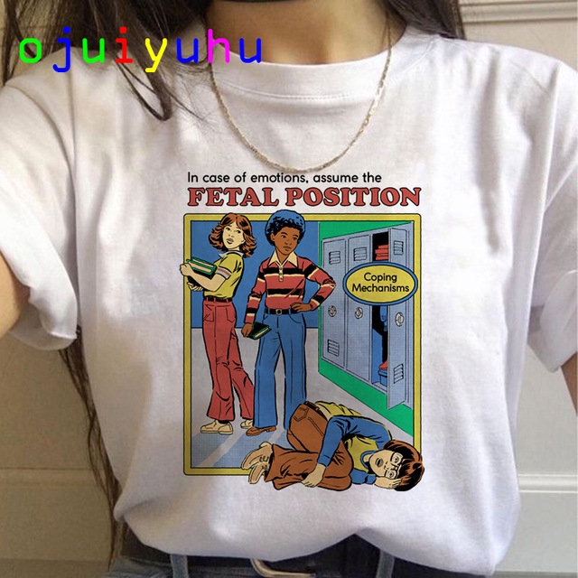 Funny Cute Satan T Shirt Harajuku Horror Psychedelic Summer Women ...