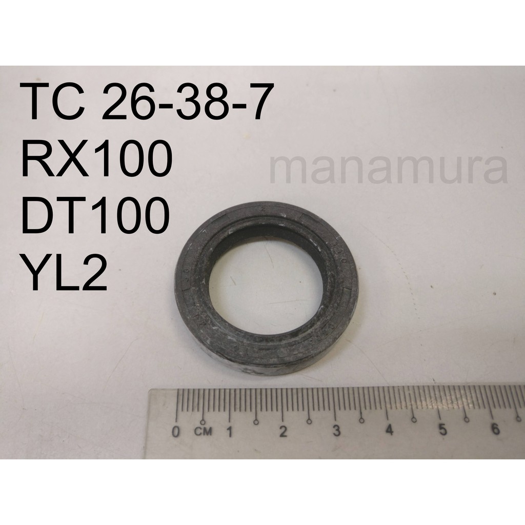 RX100 DT100 YL2 Front Sprocket Oil Seal TC 26-38-7 Yamaha TC 26X38X7 ...