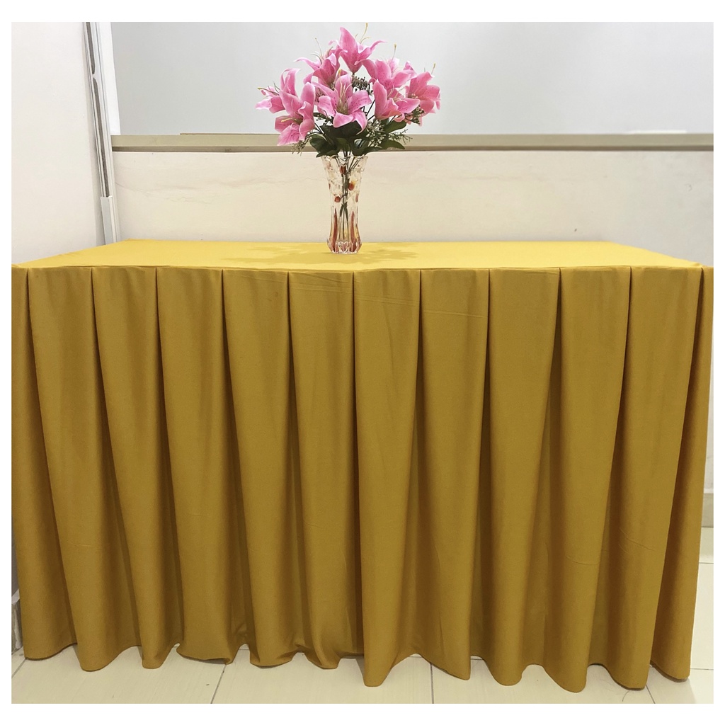 4'ft Cover Banquet Table / cover table / alas meja / skirting | Shopee ...