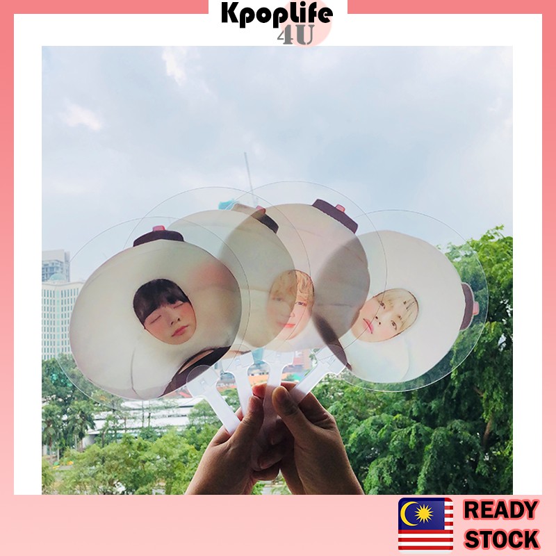 Kpop B T Boys Army Bomb Handheld Fan Kpop PVC Transparent Fan | Shopee ...