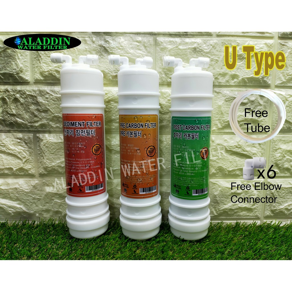 Korea Tech Water Filter /Sediment/Pre-Carbon/Post Carbon/Replacement 3 ...