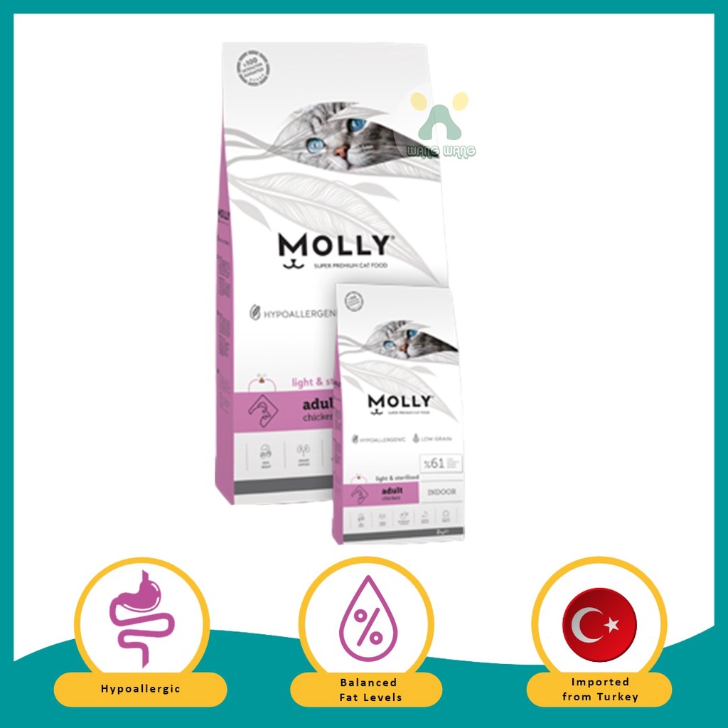 MOLLY Indoor Chicken Adult Cat Food/ Cat Dry Food/ Quality Cat Food ...