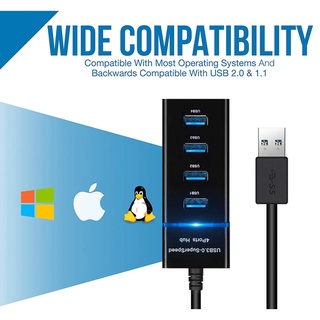 USB Hub3.0 Port Extension Cable Multi Splitter High Speed USB Adapter ...