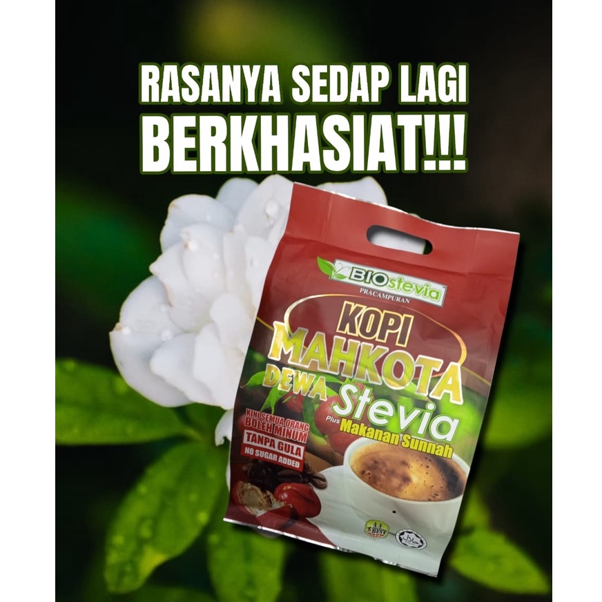Kopi Bio Stevia Mahkota Dewa | Kopi Herba Sihat | Original [15 sachets ...