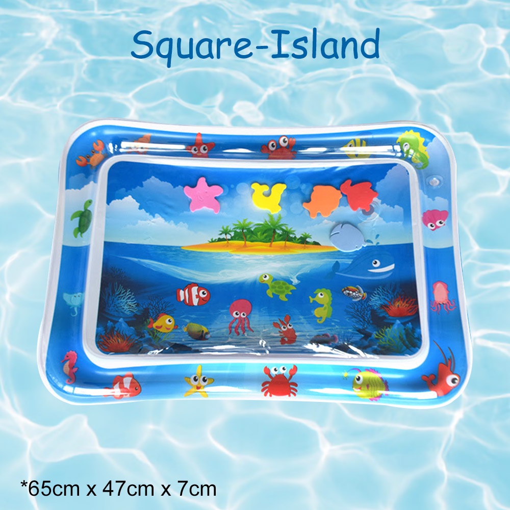 Mydreamworks Baby infant Water Play Mat Tummy Time Slappad Inflatable ...