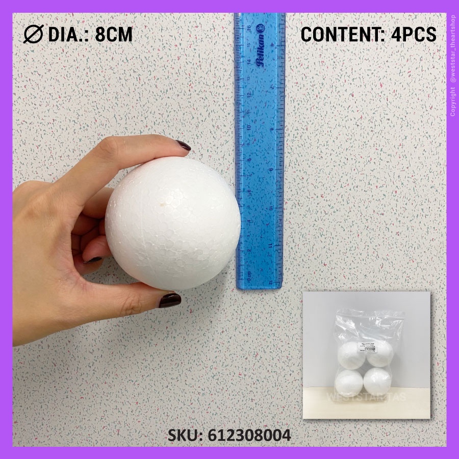 [Weststar] Styrofoam Ball Sphere Shape Polystrene Ball 5mm to 10cm Foam ...