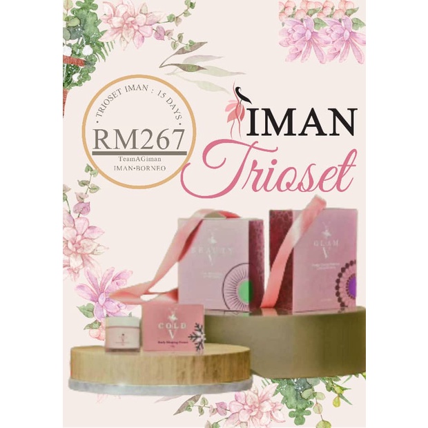 PRODUCT IMAN: TRIOSET (Set Lengkap yang mantap) | Shopee Malaysia