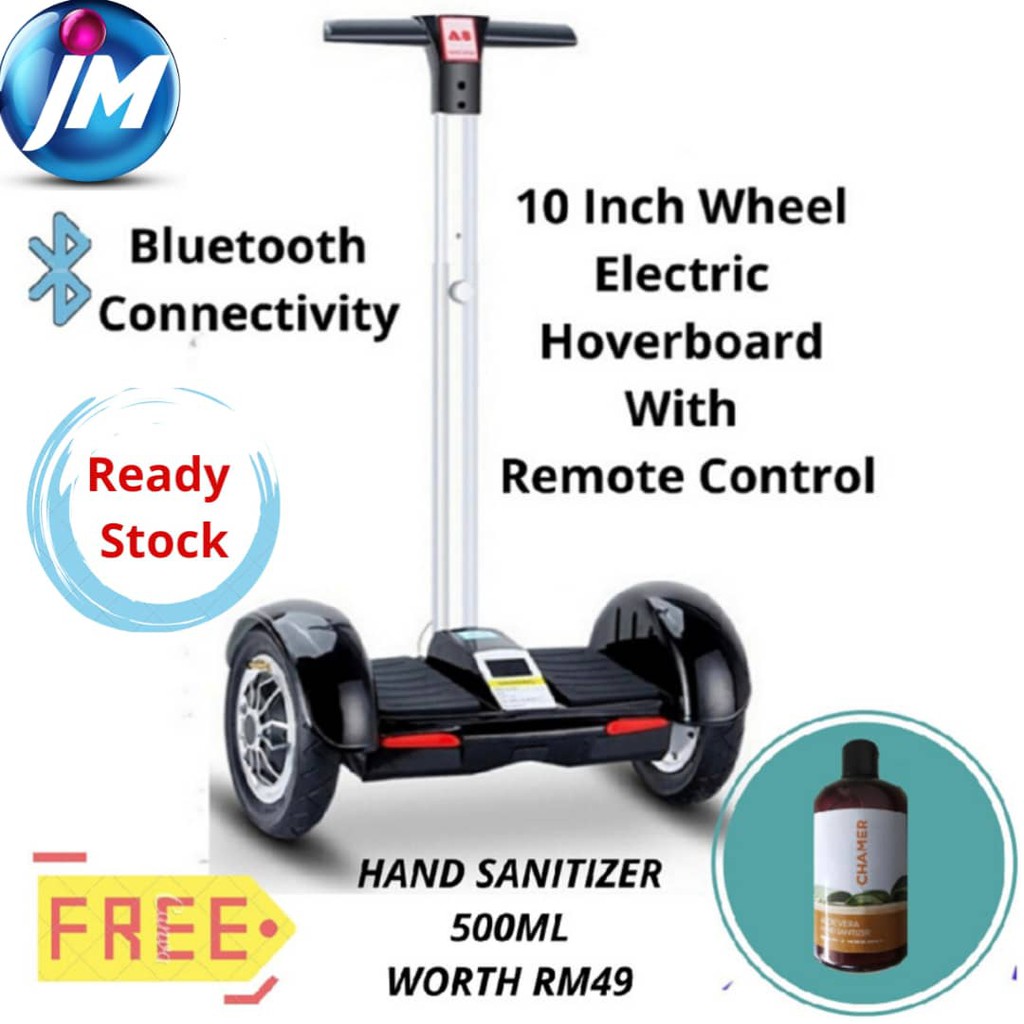 10 Inch Wheel Electric Hoverboard With Handle and Remote | Shopee Malaysia
