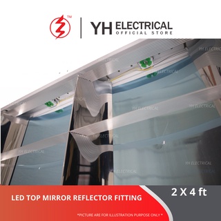 2X4 ft LED Top Mirror Reflector fitting/ Ceiling Down Light/Office ...