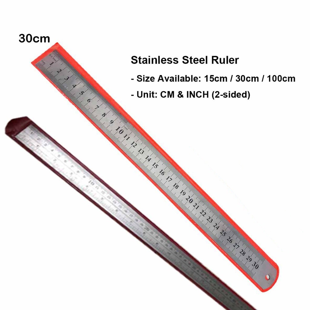 Stainless Steel Ruler Double Sided Ruler Measuring tools Metal Ruler ...