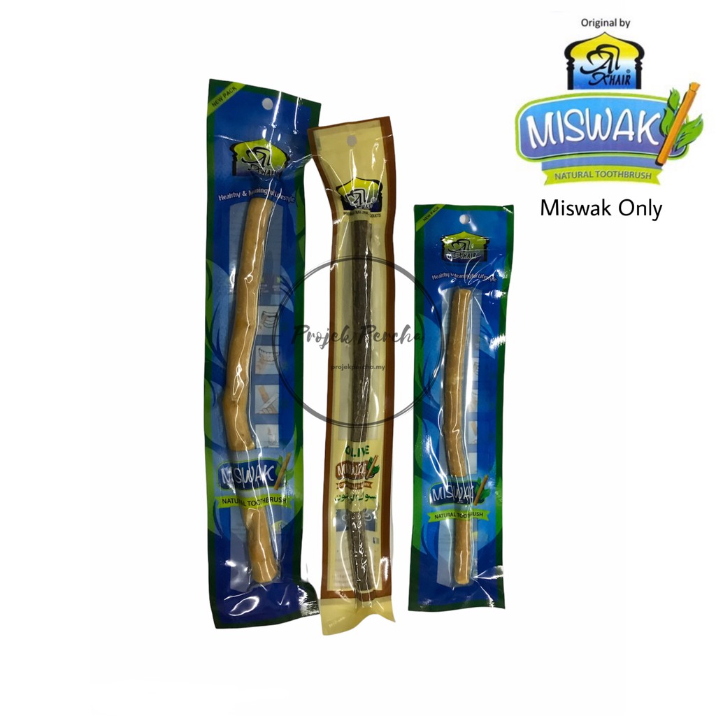 (READY STOCK) AL-KHAIR Miswak 1 Pack Kayu Sugi Siwak Olive Sunnah Berus ...