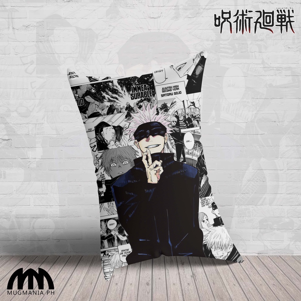 Anime Jujutsu Kaisen Pillows - Mugmania - Jujutsu Kaisen Gojo Pillows ...