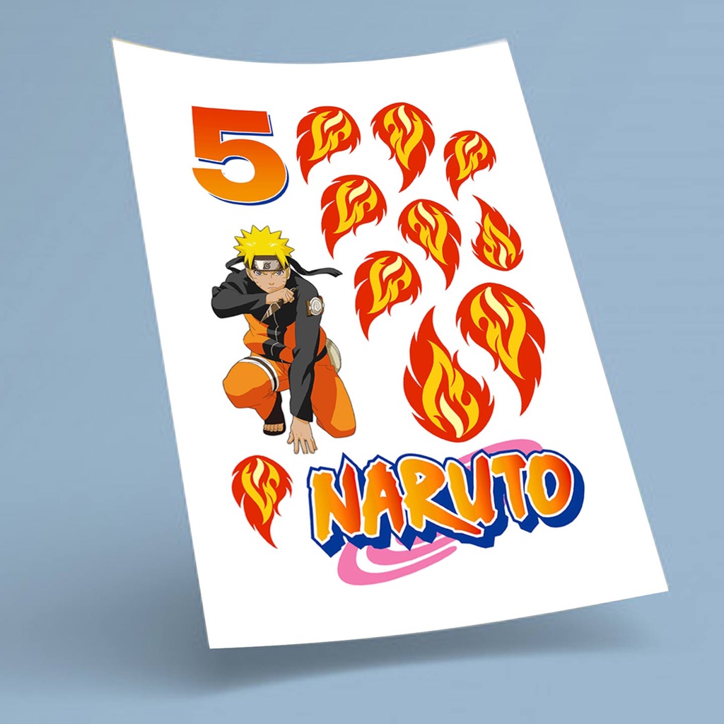 NARUTO CUSTOM NAME & AGE [JPEG FORMAT/FILE] [CAKE TOPPER] [PRINT ...