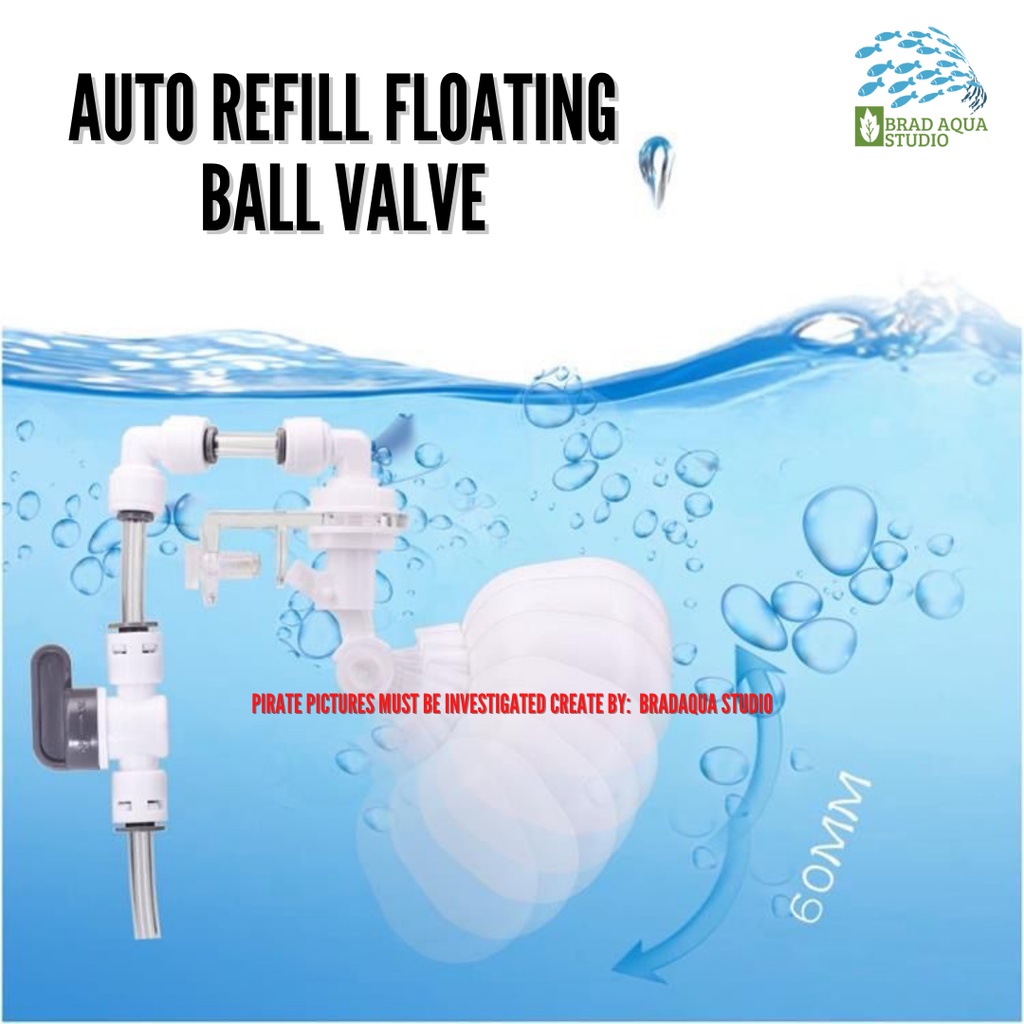 AQUARIUM Tank Auto Refill Floating Ball Valve Water Controller ...