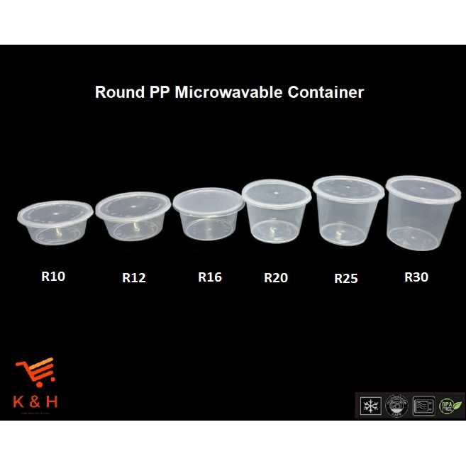 Bekas Plastik / PP Round Container / PP Microwavable Injection ...