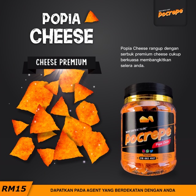 🔥READY STOCK Popia Cheese Viral Murah (Pocrepe) | Shopee Malaysia