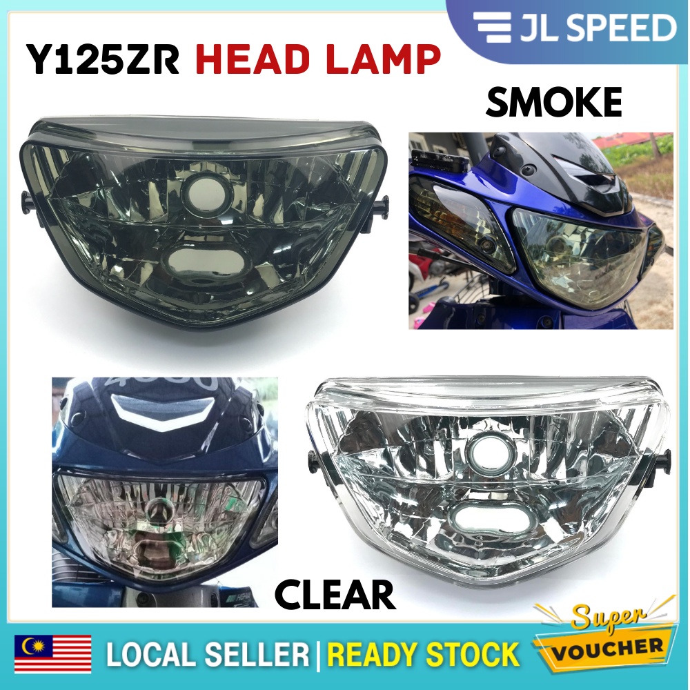 YAMAHA 125ZR 125Z Y125Z Y125ZR Y125 125ZR Y125 ZR HEAD LAMP HEAD LIGHT LAMPU DEPAN ASSY [ TINTED ...