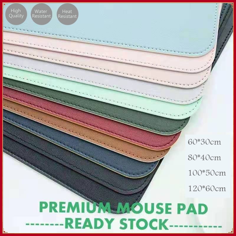 Stitched Large Size Mousepad Keyboard Mat with Anti-slip Suede Backing ...