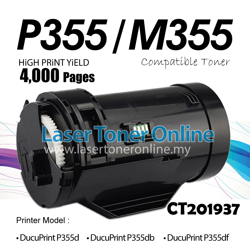 Compatible FujiXerox Fuji Xerox Docuprint M355 P355D M355DF CT201937 ...