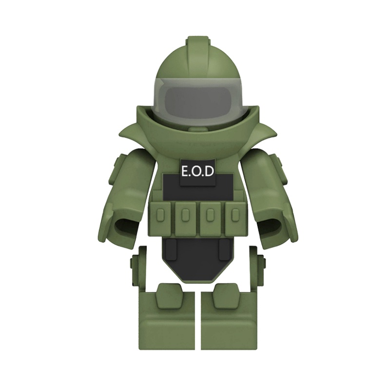 Small Particle Building Block Minifigure Bombing Uniform Plastic ...