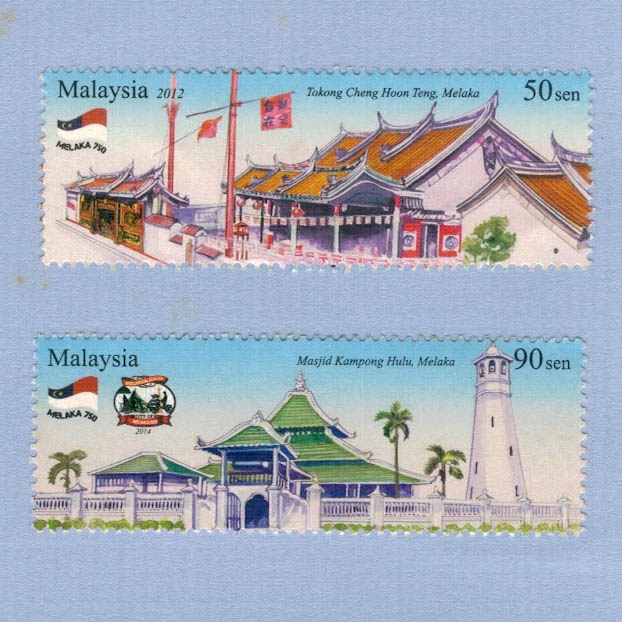 Stamp Malaysia - 750 Tahun Melaka |2012 | 1 Set (2v) | Shopee Malaysia