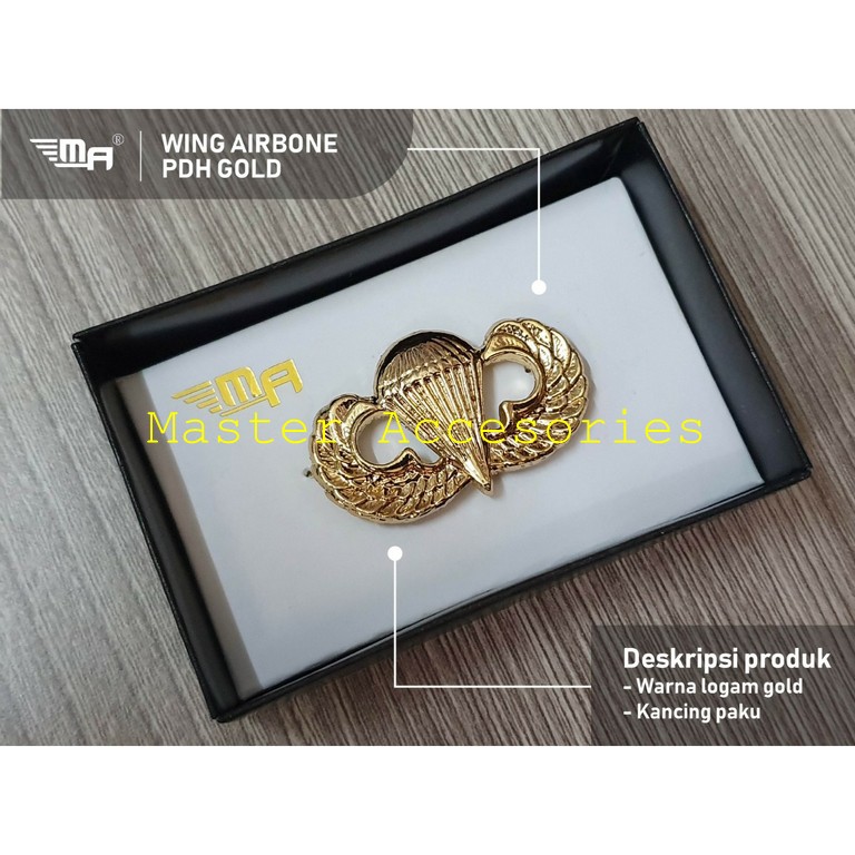 Brivet Wing Airbone PDH TNI Brivet Pin Wing | Shopee Malaysia