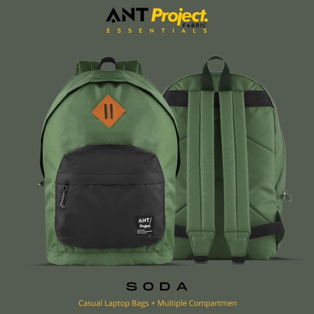 Ant PROJECT - SODA Backpack - GREEN COMB - Backpack | Shopee Malaysia