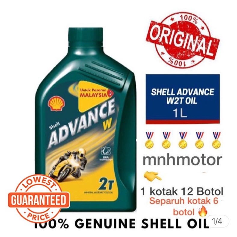 SHELL ADVANCE 2T W 1L WANGI 100% ORIGINAL | Shopee Malaysia