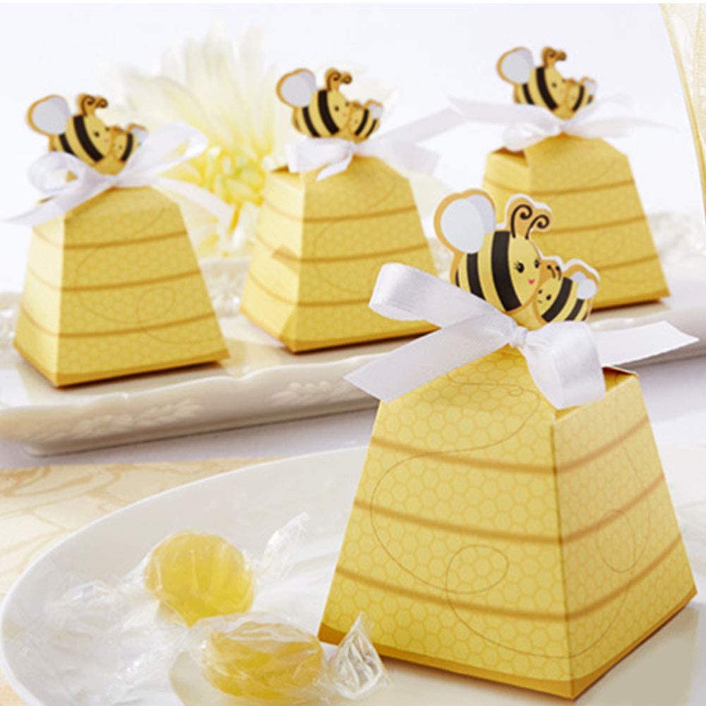 Party Candy Boxes Bumble Bee Treat Boxes for Bumble Bee Gender Reveal ...