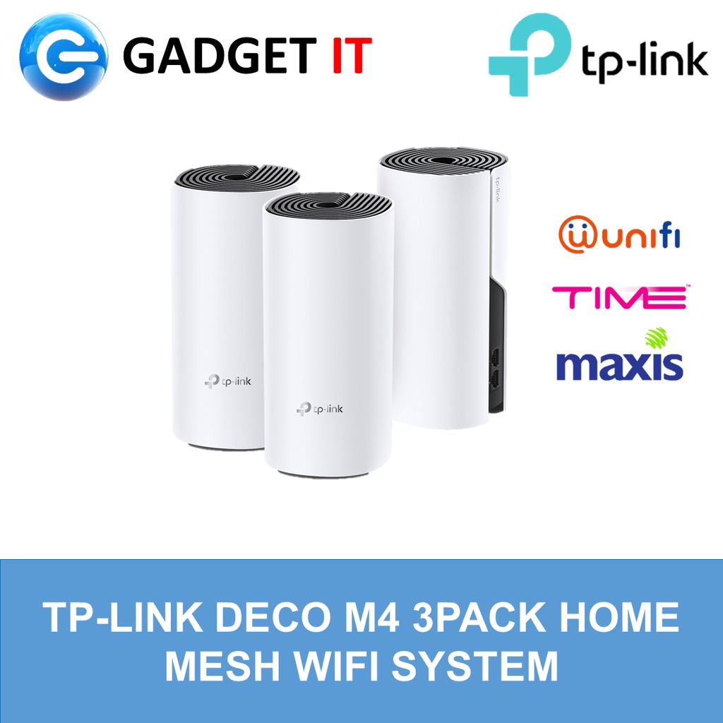 TP-LINK AC1200 DECO M4 WHOLE HOME MESH WI-FI SYSTEM ROUTER (RT-TPL-DECO ...