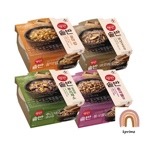 [Kprime] Korean Healthy Food CJ HATBAN Pot Rice 4 Flavors (Honey Rice ...