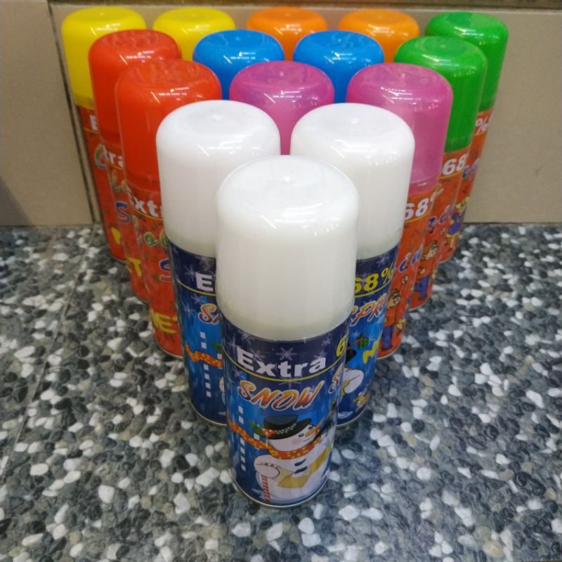 Party Spray Snow Spray Colour String Spray Extra 68% | Shopee Malaysia
