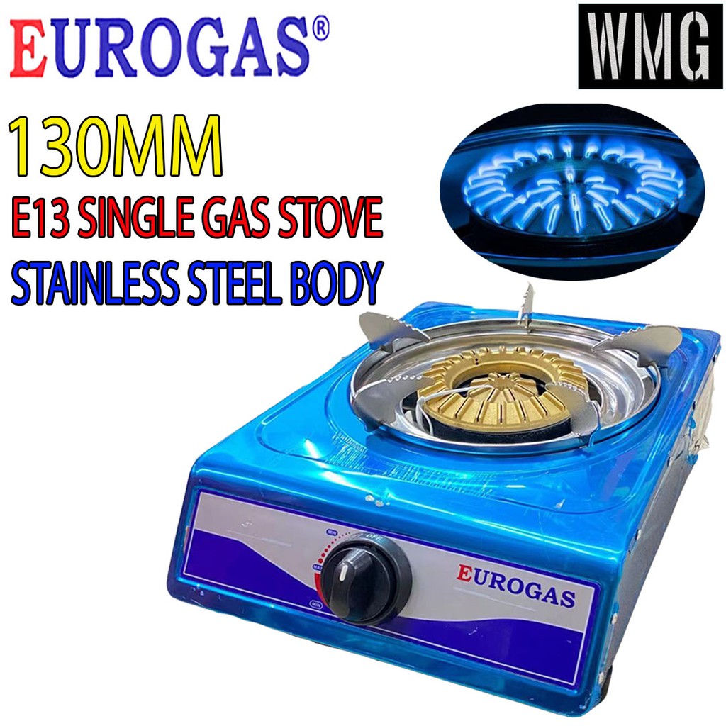 Eurogas Single Gas Stove Big Burner E13 Dapur Gas Api yang Kuat ...