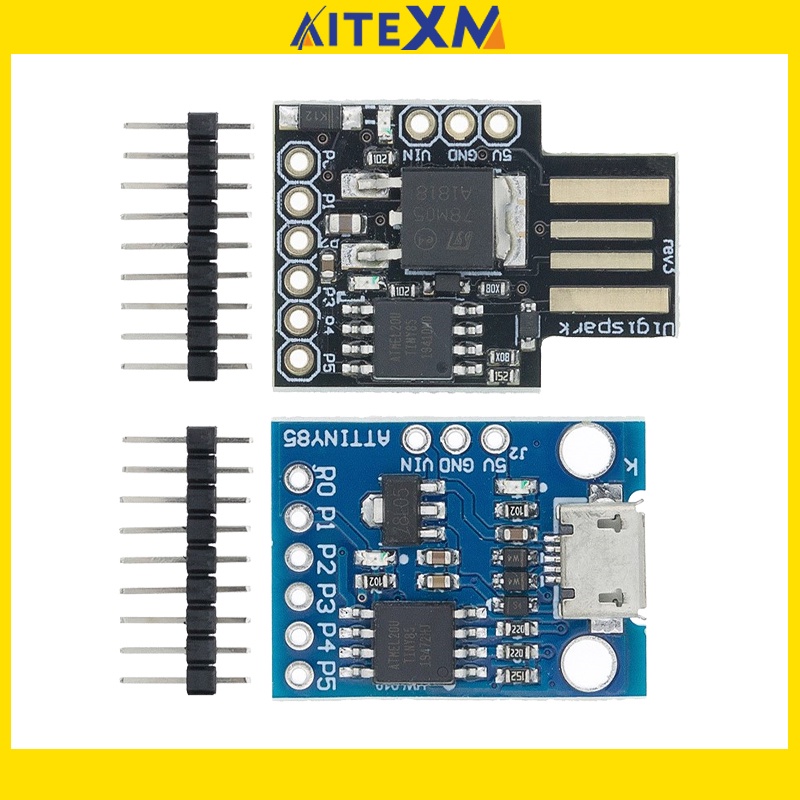 blue black tiny85 digispark kickstarter micro development board attiny85 module for arduino iic ...